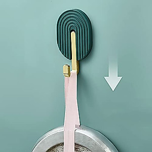 Bsxgse Creative Wall Hook Hand Heart Wall Hanger No Drilling Easy to Install Hooks Strong Adhesive Cute Ornament Decorative Wall Hooks Quilt Wall Hangers 36 Inches (Green, One Size)