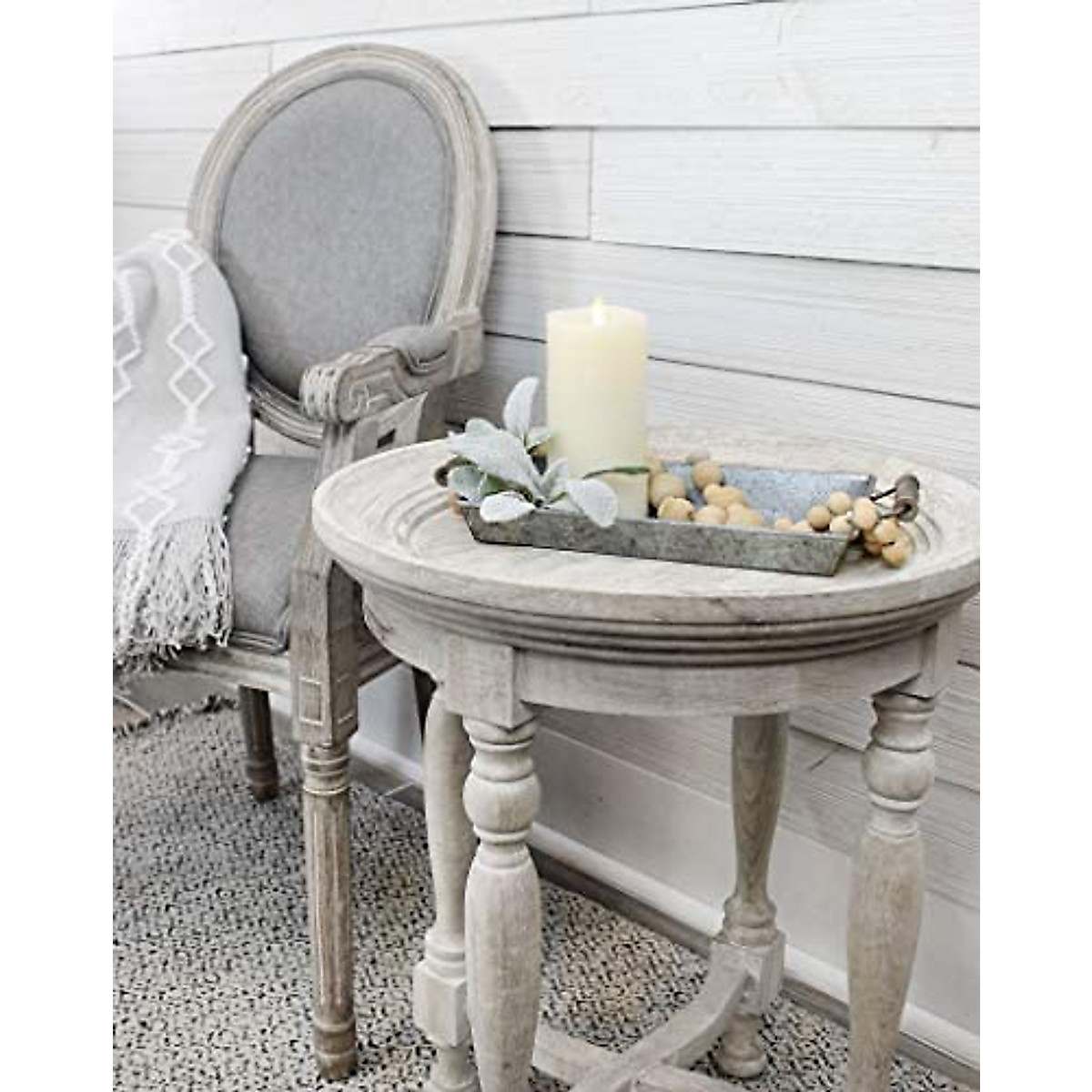 AuldHome Design Galvanized Farmhouse Trays (Set of 2, Small & Medium); Farmhouse Decor Rectangular Trays with Handles