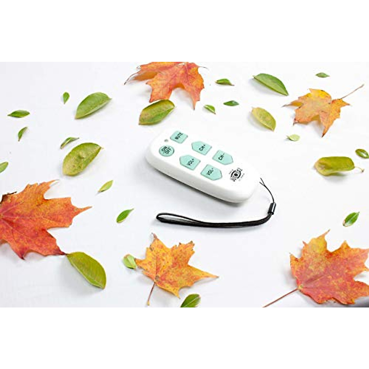 Universal Big Button TV Remote - EasyMote | Backlit, Easy Use, Smart, Learning Television & Cable Box Controller, Perfect for Assisted Living Elderly Care. White TV Remote Control