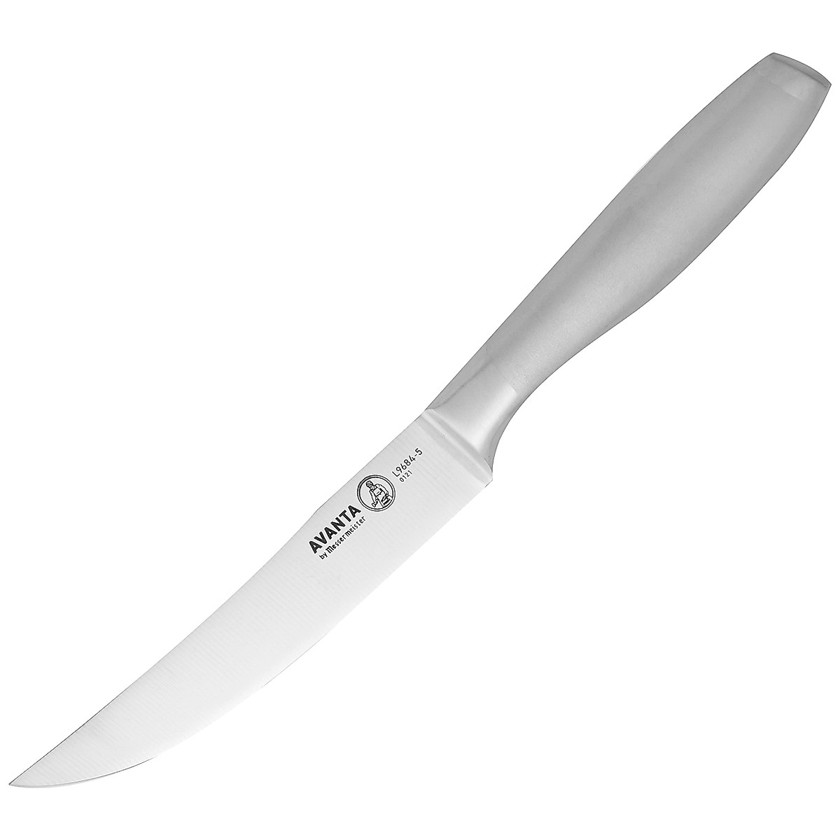Messermeister Avanta 5” Fine Edge Steak Knife Set - German X50 Stainless Steel - Rust Resistant & Easy to Maintain - Includes 4 Steak Knives