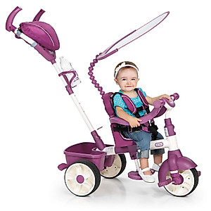 Little Tikes 4-in-1 Trike Ride On, Pink/Purple, Sports Edition , Red