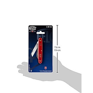 FELCO Grafting & Garden Pruning Knife (3.90 50) - Light Weight All-Purpose Knife with Straight Blade, red, 2.25-inches (V39050)