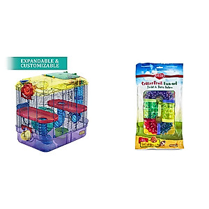 Kaytee CritterTrail 2-Level Habitat and CritterTrail Twist and Turn Value Pack