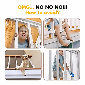 Banister Guard for Baby 10x3ft, Rail Mesh Netting for Stair, Balcony, Child Safety Net Safe Railing Barrier for Kids, Pets, Toys (10x3ft, Brown)