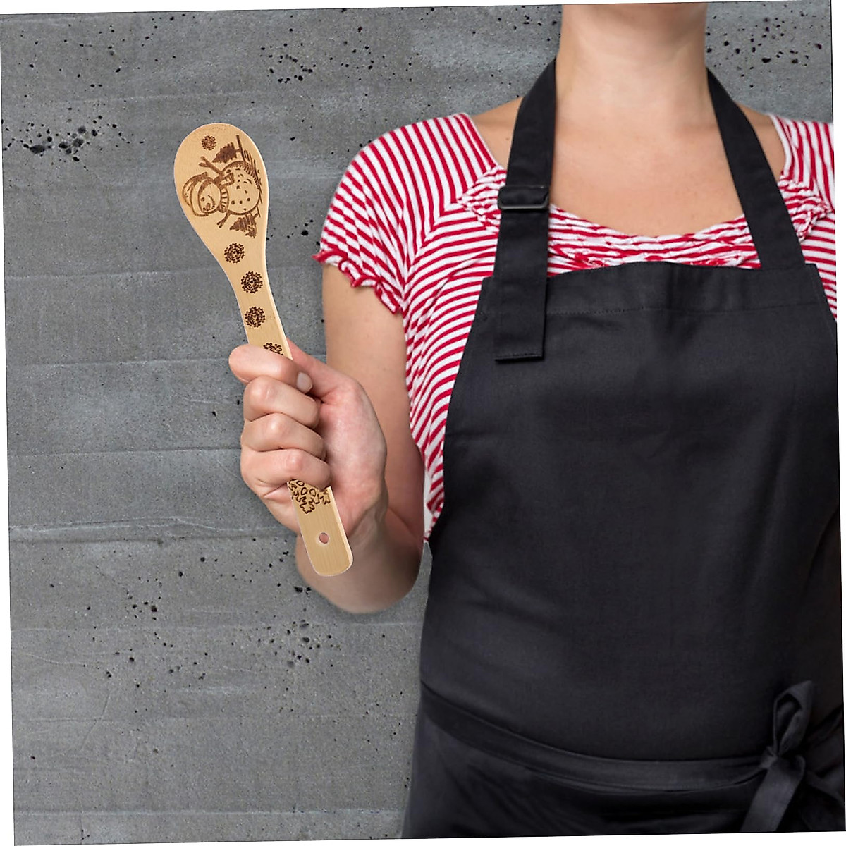 5pcs Bamboo Shovel Christmas Kitchenware Bamboo Tool Kitchen Supplies Festival Shovel Christmas Shovel Party Cooking Cooking Supplies Christmas Bamboo Kitchenware