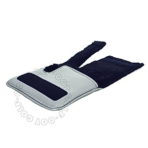 US Flag Punisher Skull Golf High-MOI Mallet Putter Head Cover, Right Heand, Silver