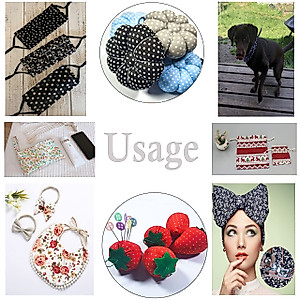 OZXCHIXU 7PCS/lot Black Series Floral Cotton Craft Fabric Textile Quilting Sewing Patchwork Fabric Fat Quarter Bundles Fabric for Scrapbooking Cloth Sewing DIY Crafts Pillows and Masks