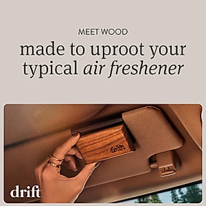 Drift Car Air Freshener - Wood Air Freshener - Car Odor Eliminator - Teak Scent Starter Kit