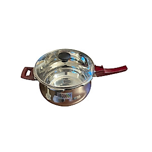 Stainless Steel Aluminum Pressure Cooker, 9.51 QT / 9 Liters, Floral Design
