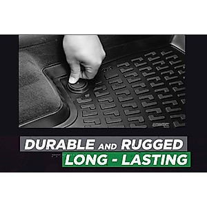 Croc Liner Floor Mats Front and Rear All Weather Custom Fit Floor Liner Compatible with Volvo S60 / 2011-2018 (Volvo S60 / 2011-2018 (not Compatible with Inscription Models)