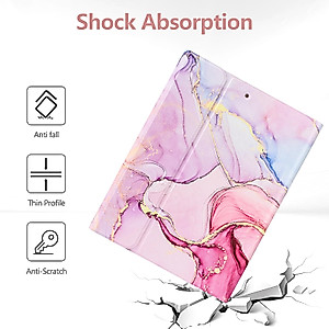 FUWANG Keyboard Case for iPad 9th Generation 10.2 inch 2021 - Detachable 7 Colors Backlit Stand Folio Keyboard Cover for iPad 8th Gen/7th Gen/iPad Pro 10.5"/iPad Air 3rd Gen, with Pencil Holder