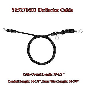 Wanotine 585271601 Deflector Cable for Husqvarna ST261E ST268EP ST276EP ST324P ST327T Snowblowers 532421164 532420672