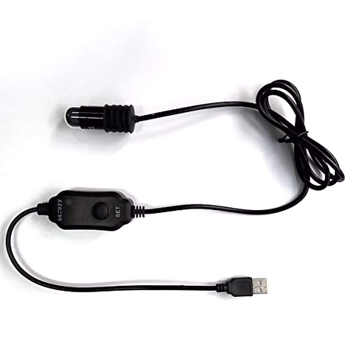 auomii USB Aquarium Heater,10/20/30W Adjustable Mini Fish Tank Heater, External Temperature Controller, LED Display, Used for 1-3 Gallon Tank