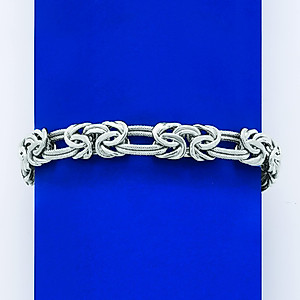 Ross-Simons Sterling Silver Byzantine Double-Link Bracelet. 8 inches