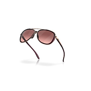 Oakley Women's OO4129 Split Time Aviator Sunglasses, Crystal Raspberry/G40 Black Gradient, 58 mm