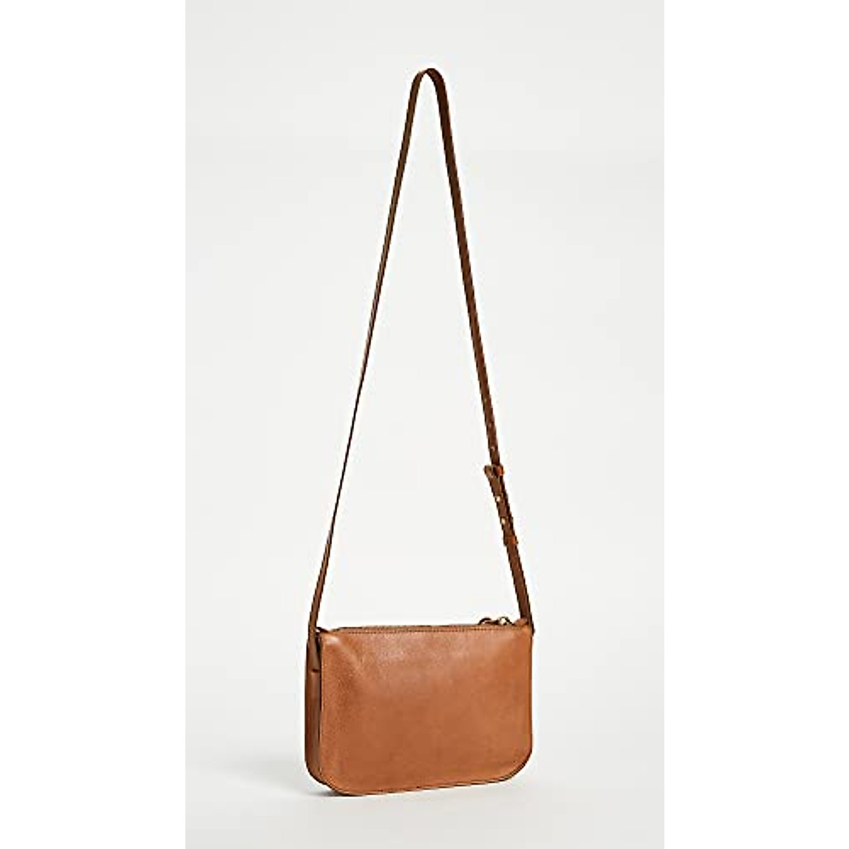 Madewell Women's The Simple Crossbody Bag, English Saddle, Tan, Brown, One Size