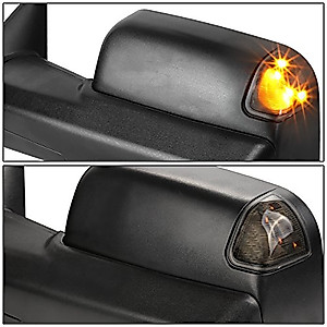 DNA Motoring TWM-013-T888-BK-SM-L Powered Tow Mirror+Heat+LED Smoked Left/Driver [For 09-16 Dodge RAM]