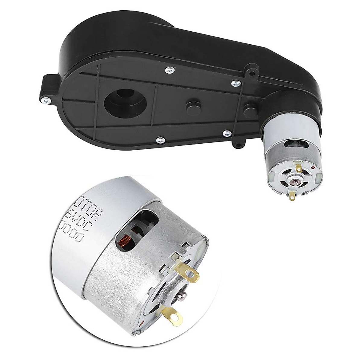 Motor Gear Box Electric Motor Gear Box, 20000/ 30000RPM Toy Electric Motor Gear Box or Electric Motor Gearbox Drive Engine Ride for Suitable for Remote Control Cars and Motorcycles, ATV, Child Vehicle