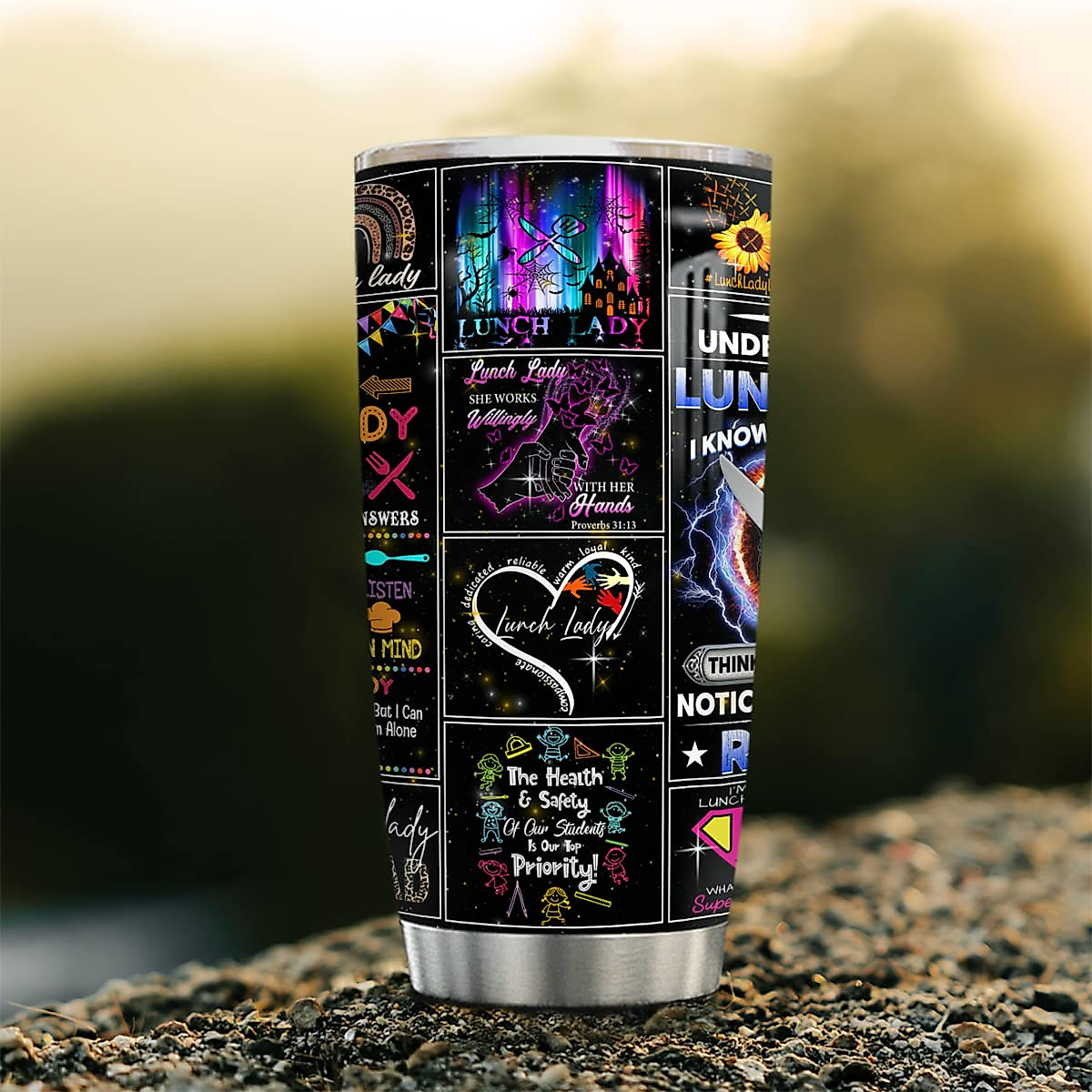 4LIEUBASMI Lunch Lady Tumbler 20 oz, Lunch Hero Day Mug Cup, Cafeteria Crew Appreciation Gift, Back to School or Christmas