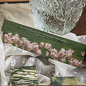 Inspirational Bookmarks Pack of 30 Motivational Beautiful Scenery Book Marks for Women Men Kids Teens Boys Girls Children Green Forest