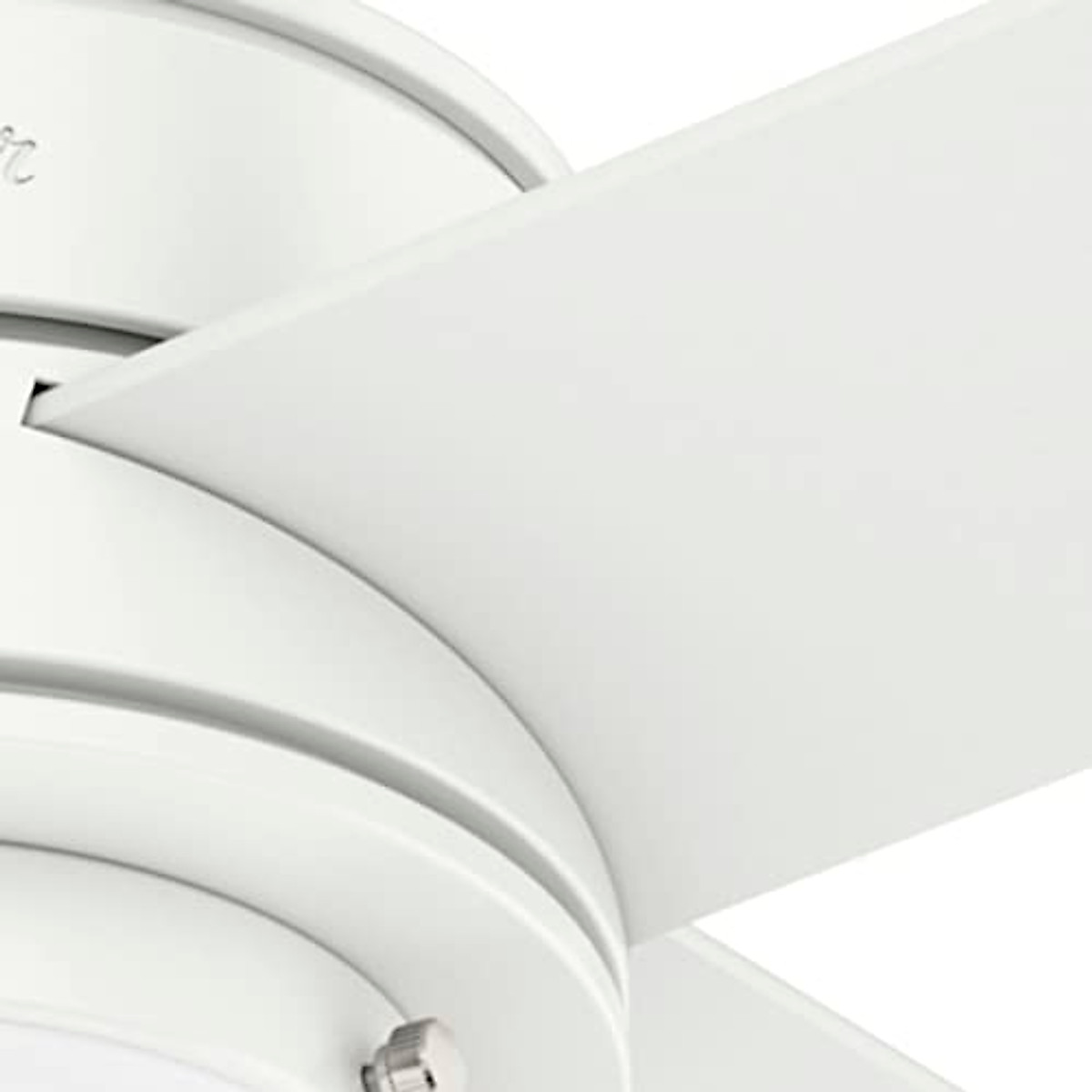 Hunter Fan Company 50275 Hepburn Ceiling Fan, 44, Matte White Finish