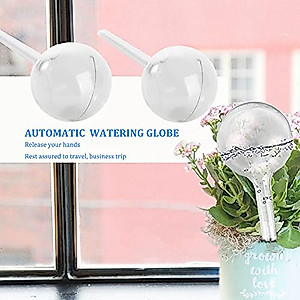 10 Pcs Plant Watering Globes,Clear Automatic Watering Bulbs,Plastic Garden Water Device for Plants,Water Drip Irrigationdevice Watering System