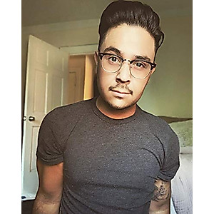 ZENNI Blue Light Blocking Glasses for Women Men Browline Frame Black Semi Rimless Relieve Digital Screen Eye Strain Clear Lens