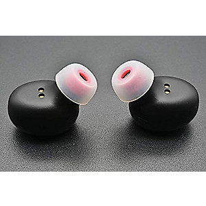 Zotech 6 Pairs of Ear Tips for Jabra Elite Active 65t, 75t (S/M/L) (White-Red)