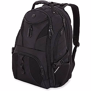 SwissGear 1900 Scansmart TSA 17-Inch Laptop Backpack, Black