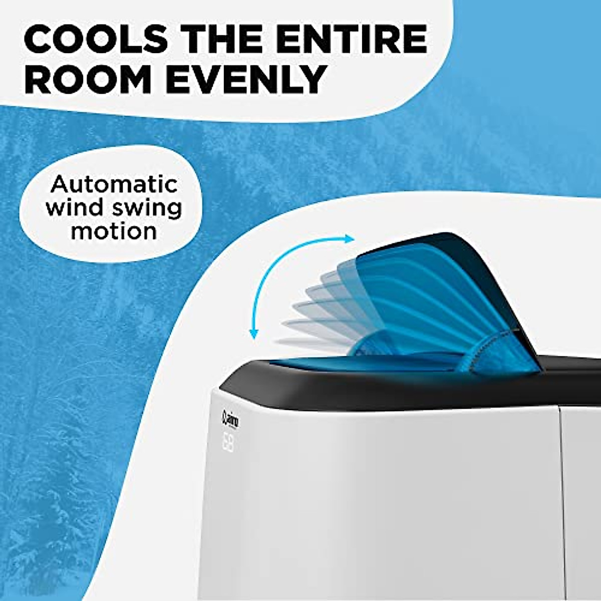 Portable Air Conditioners 8,000 BTU AIRO COMFORT, AC Unit Floor Standing with Remote Control & DYI Installation Kit