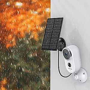 Solar Panel Camera USB Charger: 5v Outdoor Panels Charging Security Wireless Cameras via Micro USB Port - Power Supply for Weatherproof Outside Rechargeable adorcam Surveillance Camera