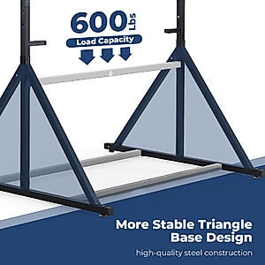 DEERFAMY Freestanding Bike Storage Rack Max 8 Bikes, 600Lbs Load Capacity, Heavy-Duty Solid Steel Bike Racks for Garage for Home and Garage Organizer