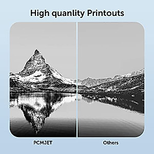 PCMJET Remanufactured 65XL Black Ink Cartridge Compatible with Ink 65 Black Work with Deskjet 3755 3700 2600 3752 2652 2655 3722, Envy 5055 5000 5052 5070 5014, AMP 100 120 125 130 Printer (2 Black)