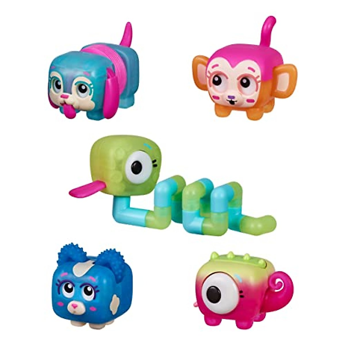 Little Live Pets - Squirkies: 5 Pack | Interactive Toys, Fidget Feature, Click, Flick, Tangle, Pop, 30+ to Collect, Multiple Fidget Points, for Kids Ages 5+.