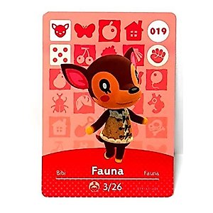 Amiibo Card Animal Crossing Happy Home Design Card FAUNA 019/100 by Nintendo