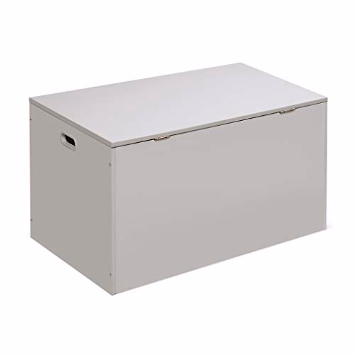 Badger Basket Flat Top Toy Box and Storage Bench for Kids, Playroom Storage, White