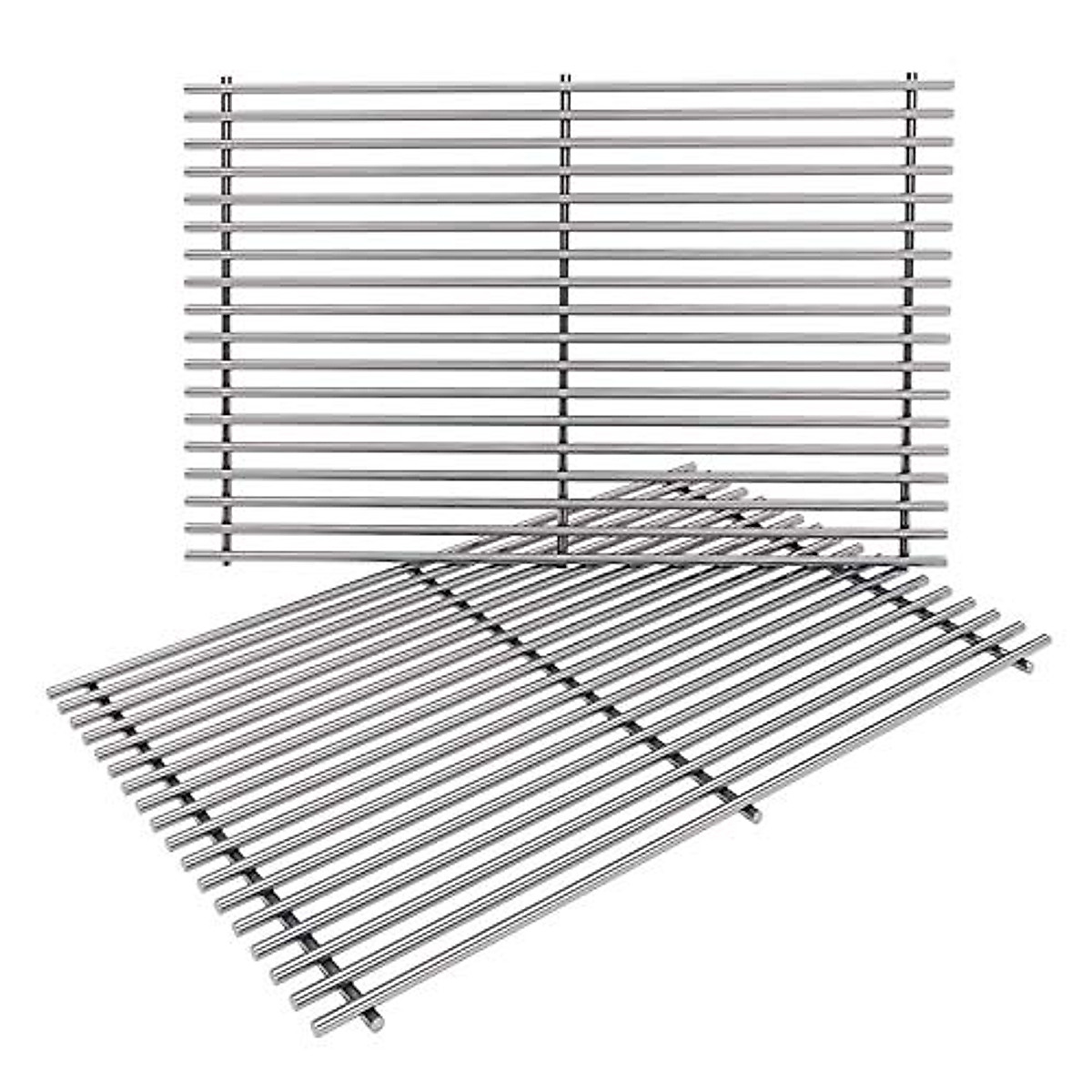 SHINESTAR Stainless Steel Grates Replacement for Weber Genesis E-330, E-310, Genesis 300 Series Grill Parts, 19.5 x 12.9 Inch, 2-Pack, 7mm