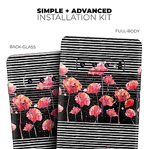 DesignSkinz Karamfila Watercolo Poppies V1 Protective Vinyl Decal Wrap Skin Cover Compatible with The Samsung Galaxy S20 (Screen Trim & Back Glass Skin)