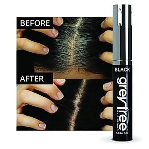 Greyfree Root Touch-Up Hair Mascara Black/Noir Temporary Gray Roots Concealer