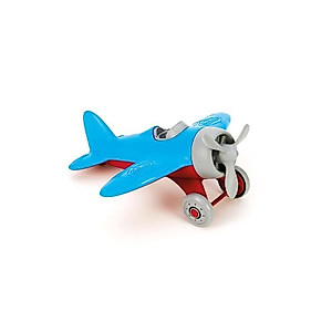 Green Toys Airplane - BPA, Phthalates Free, Blue Air Transport Toy for Introducing Aeronautical Knowledge, Improving Grasping Power. Toy Vehicles