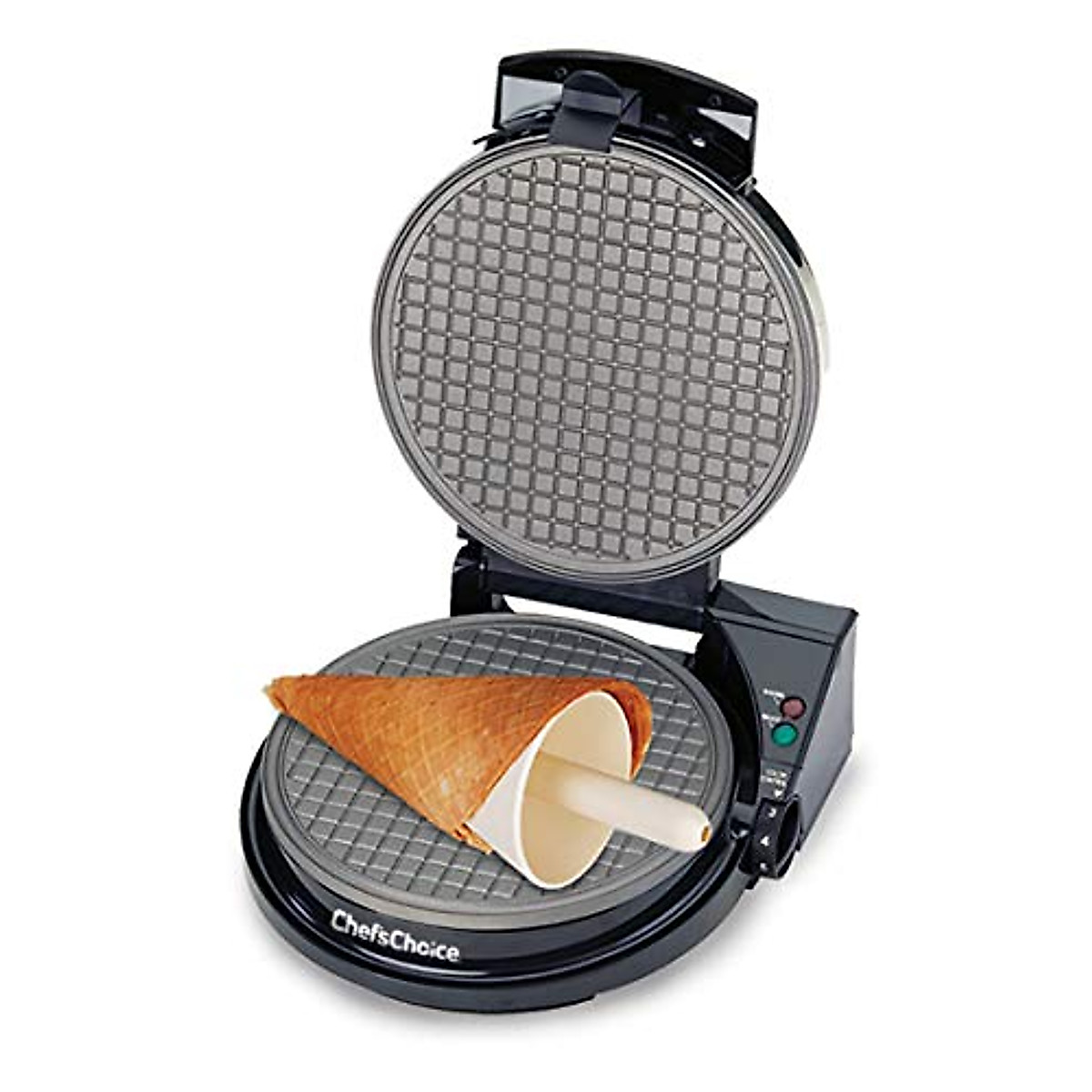 Chef’sChoice 838 WaffleCone Express Nonstick Ice Cream Cone Maker Creates Delicious Homemade Sugar and Waffle Cones Easy to Clean, Silver