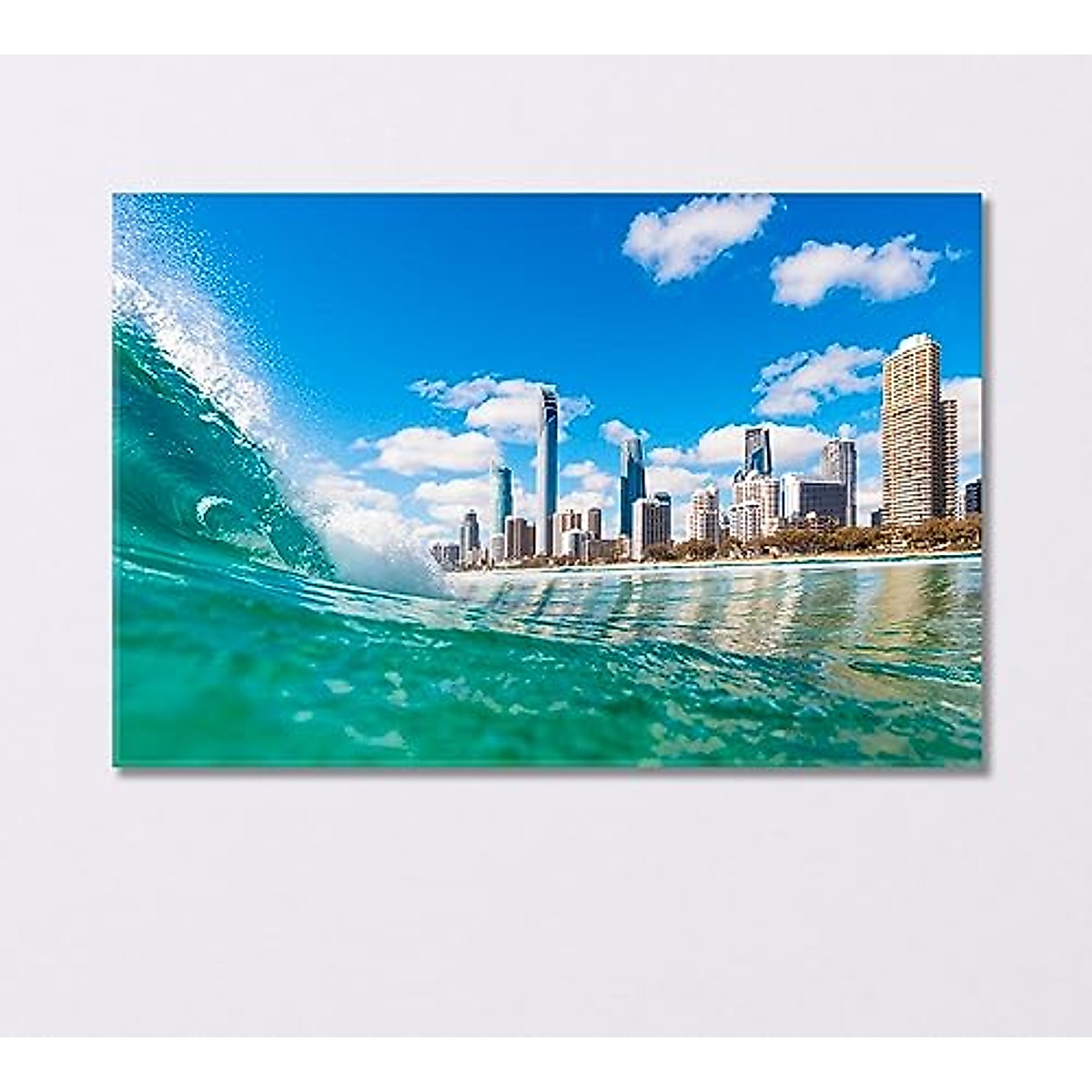 Sea Waves the Gold Coast of Australia Canvas Print 5 Panels / 36x24 inches