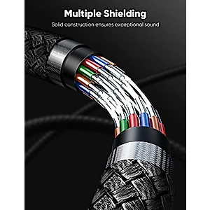 Snowkids 8K DisplayPort Cable 1.4 6.6FT, Display Port Cable 144hz,Ultra High Speed 32.4Gbps, DP Cable 8K@60hz, 4K@144Hz, 1080P@240hz, HDR, HBR3 Display Port Cord for Laptop/PC/TV/Gaming Monitor-Black