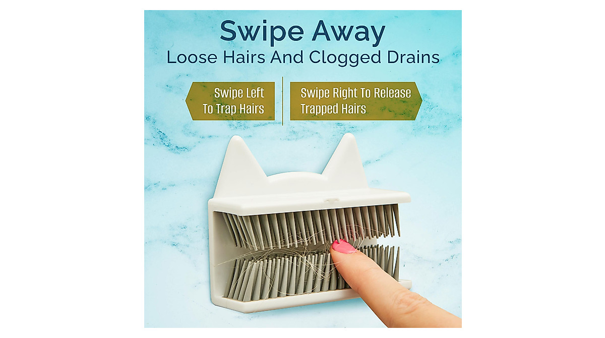 Shower Cat Hair Catcher Shower Wall, Hair Trap - Hair Collector for ...