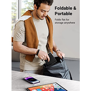 UGREEN Tablet Stand Holder Adjustable Portable Desktop Dock Office Compatible for iPad Pro 11 9.7 10.5 Air Mini 5 4 3 2 iPhone 16 15 14 13 12 Black