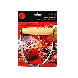 Stainless Steel Pastry Blender with Wood Handle and 6 Blades
