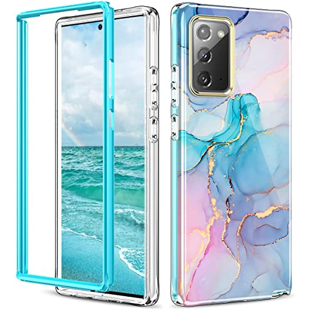 DT Compatible for Samsung Galaxy Note 20 Case(NO Screen Protector), Lightweight and Stylish Full Body Shockproof Protective Rugged TPU Case for Samsung Note 20