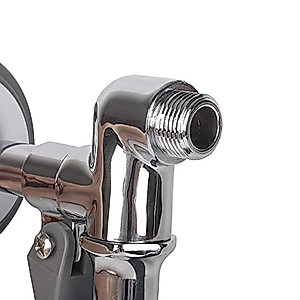 JZBRAIN Pre Rinse Spray Valve Commercial Faucet Sprayer Head 1.42 GPM High Pressure Dish Sprayer Nozzle Replacement Kit for Pre Rinse Faucet Chrome Polished (Grey)