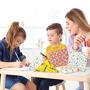 40Pcs Back to School Napkins-School Theme Ruler Apple Alphabet Paper Napkins First and Last Day of School Preschool Kindergarten Graduation Decoration