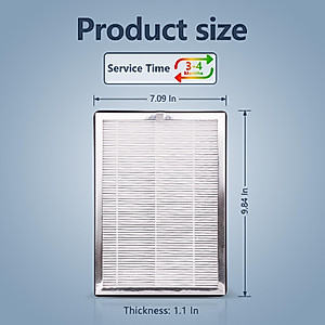Midiex 4-Pack MA25 Replacement Filter Compatible with Modify Air Purifier MA-25 Series S1/B1/W1, 3-in-1 H13 Ture HEPA with Activated Carbon Pre-filter